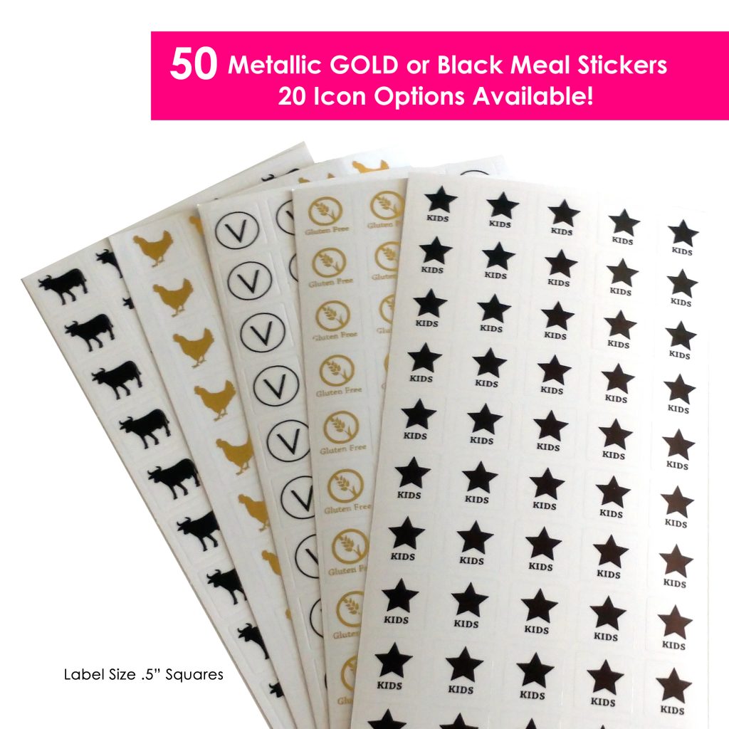 Meal Stickers (50 qty) | Savor the Memories