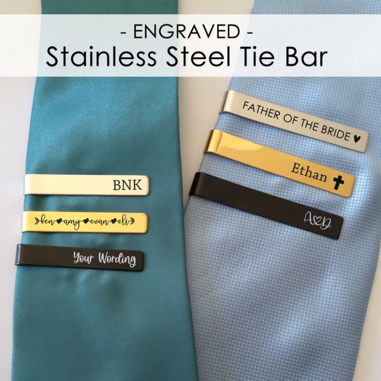 Engraved Tie Bar | Savor the Memories
