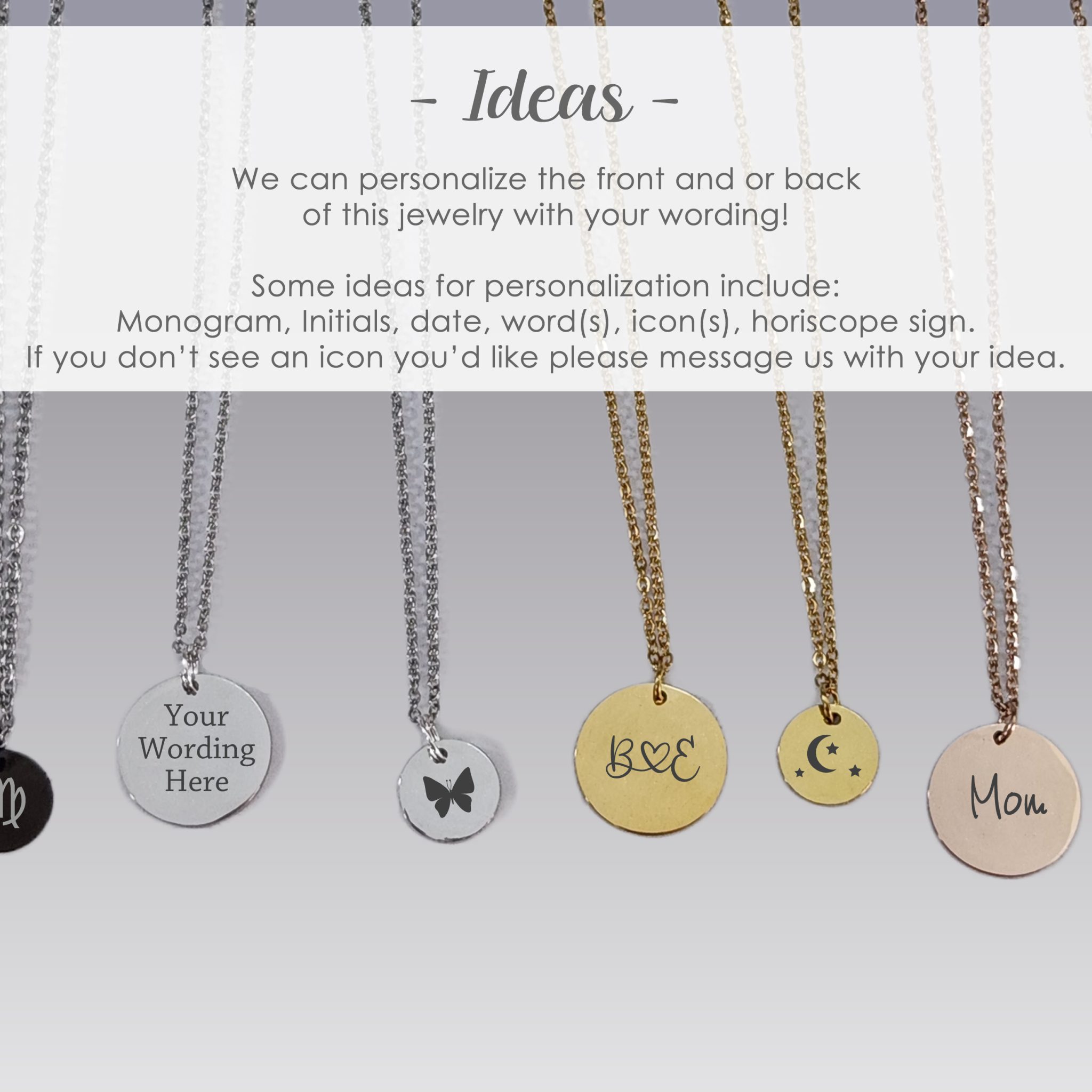 Personalized Disc Necklace | Savor the Memories