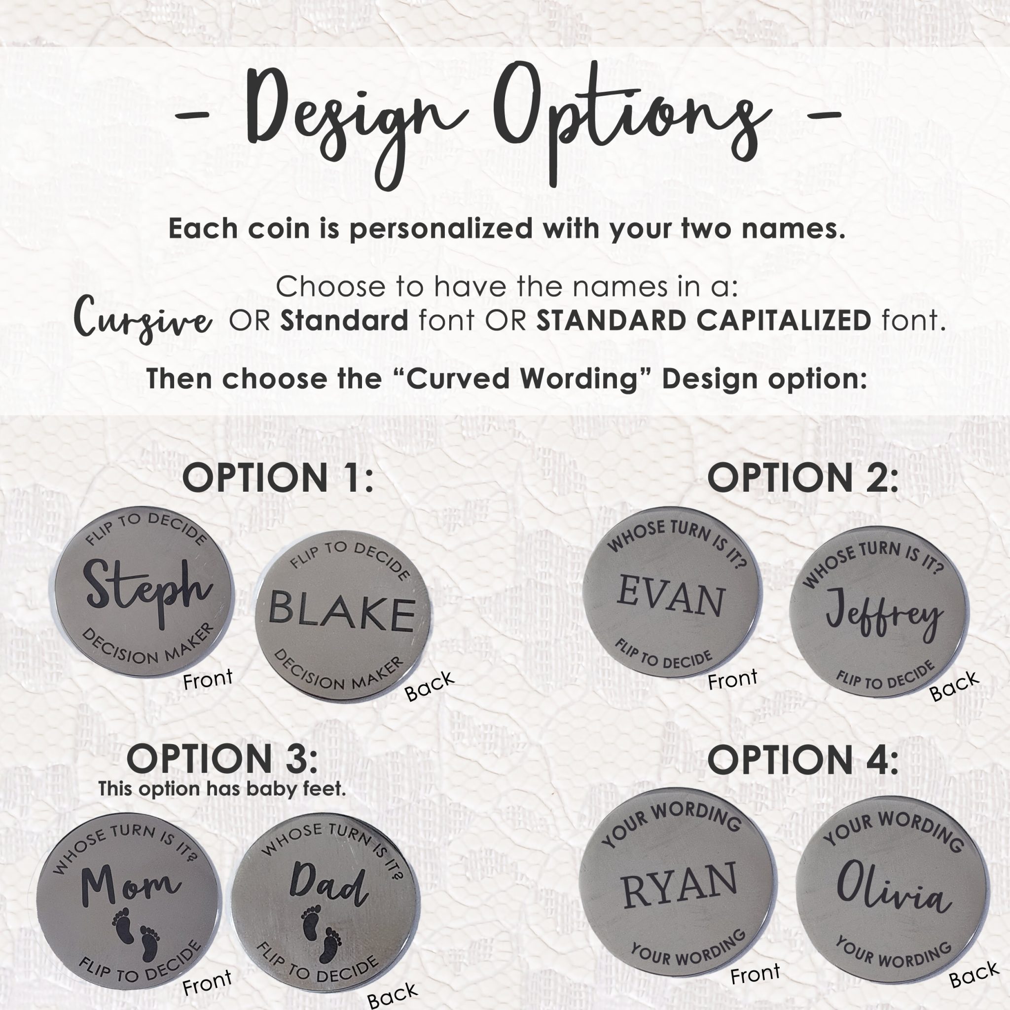 Personalized Decision Coin | Savor the Memories